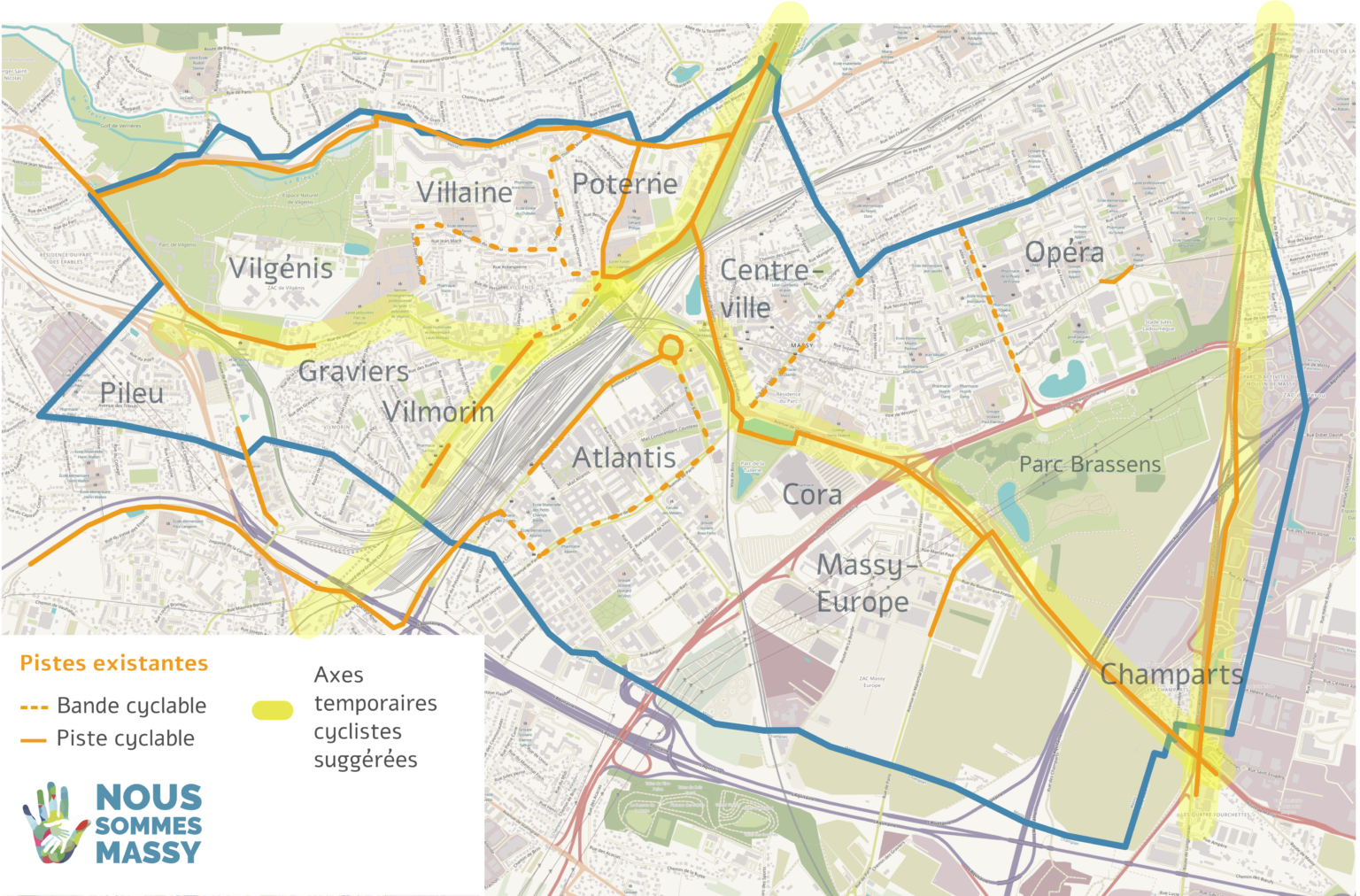 COVID-19 : plan de mobilité d’urgence – Nous Sommes Massy