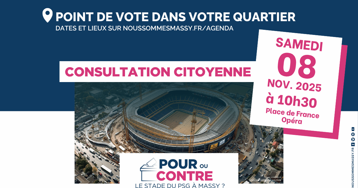 Rdv Sam. 08/11 10h30, Place de France, Opéra – Point de vote de la consultation citoyenne Pour ...